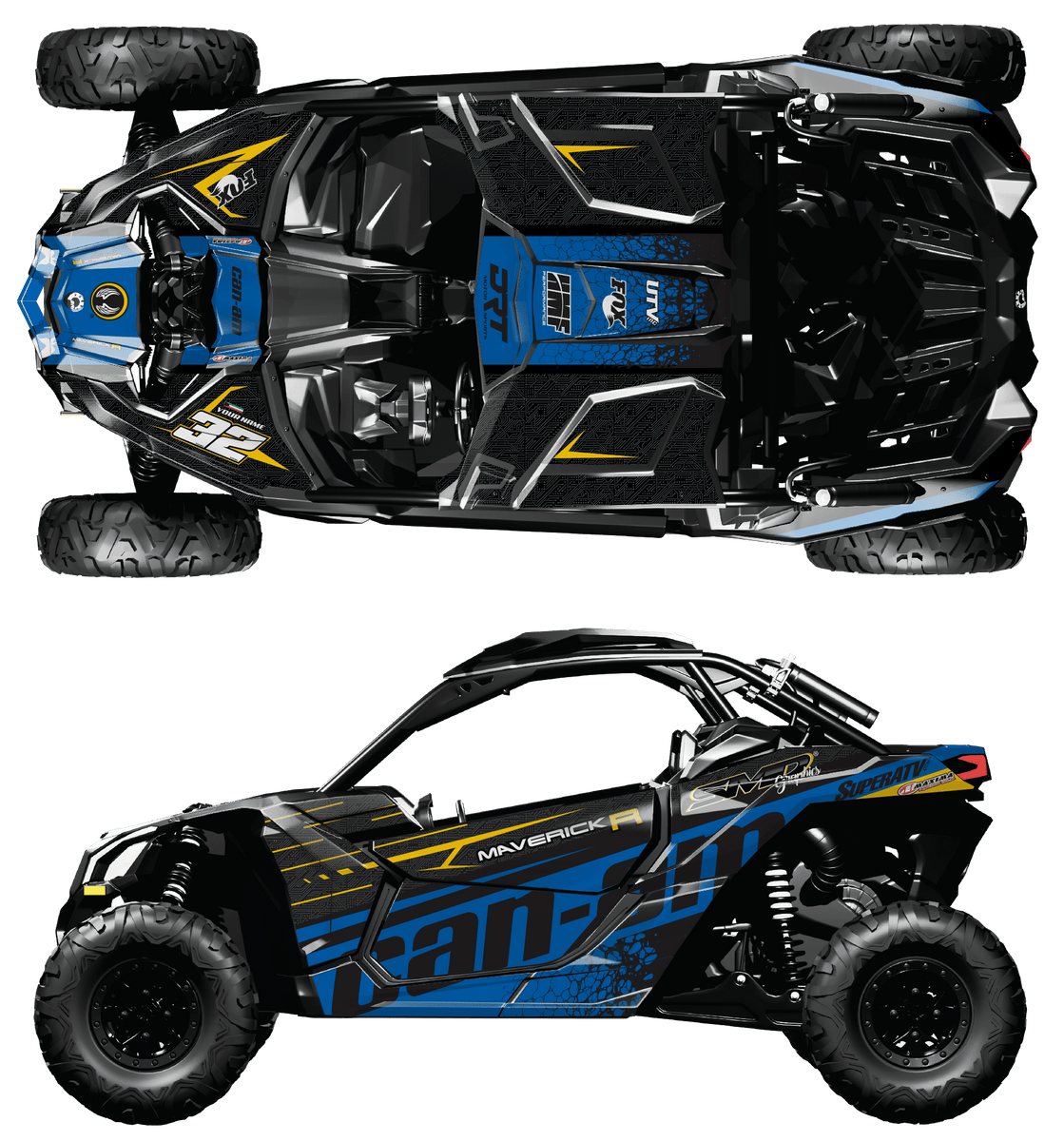 Canam Maverick X3 Custom Graphics - SM 2 kit – SMD Graphics
